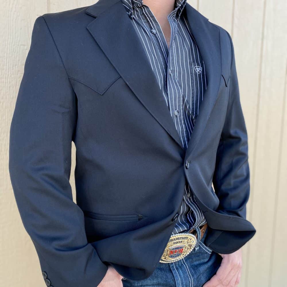 Men's Black Abilene Sport Coat - Saddle Rags