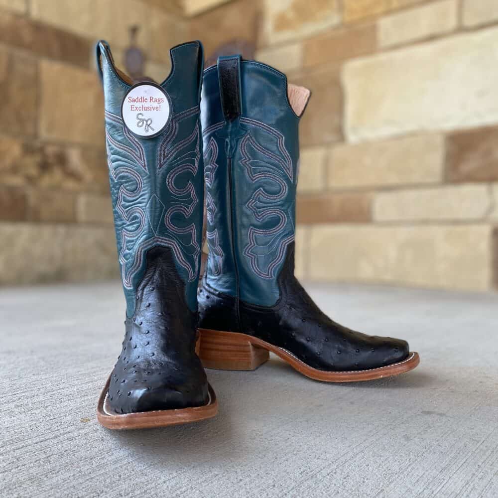 Rios of Mercedes Black Full Quill Men's Boot - FULL WELT - Saddle Rags