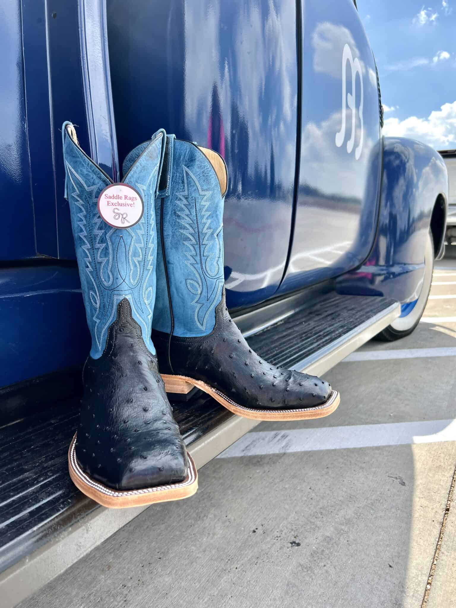 Anderson Bean Men's Black Full Quill Boot - Saddle Rags