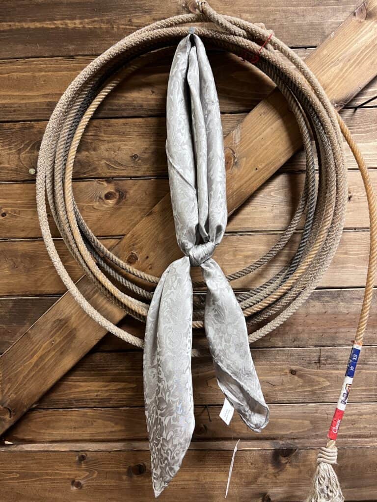 Silver Jacquard Wildrag - Saddle Rags