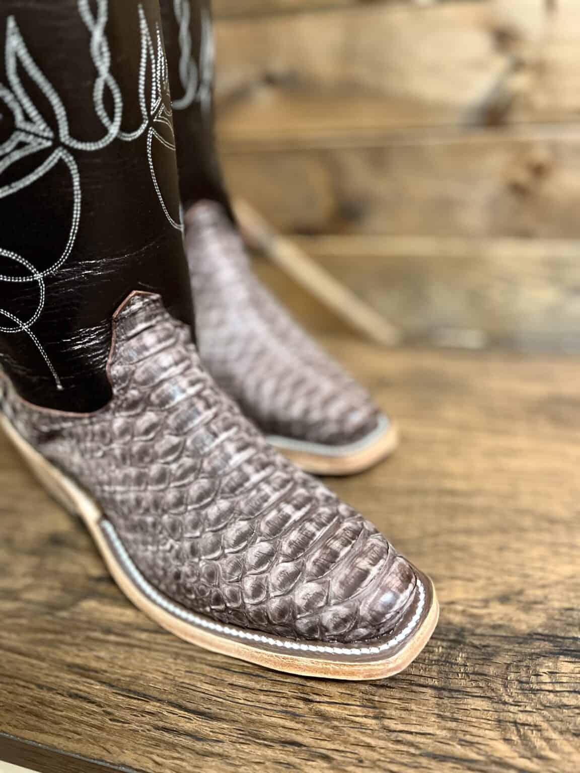 Olathe Women's Rustic Python Boot - Saddle Rags