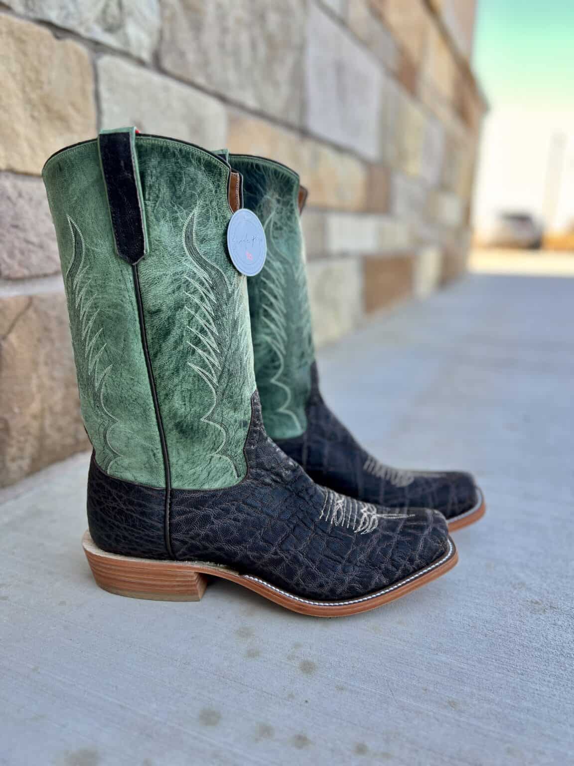 Rios of Mercedes Men's Chocolate Elephant Boot - Saddle Rags