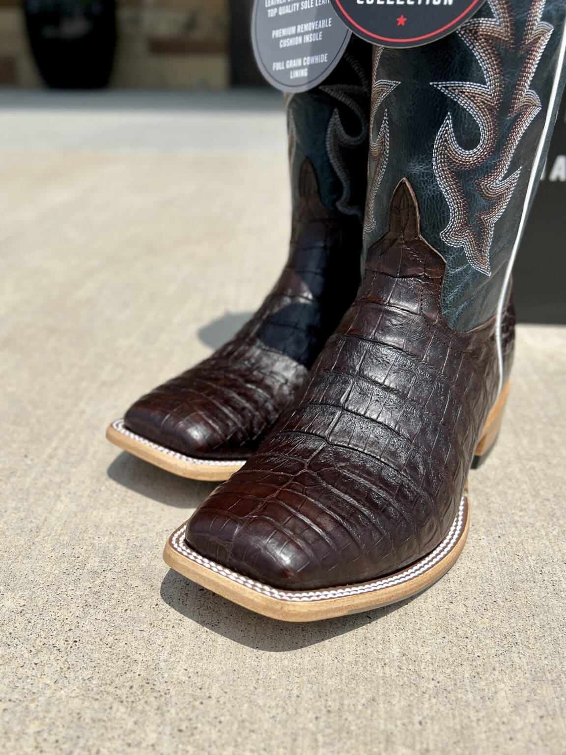Horse Power Top Hand Brown Caiman Belly Boot - Saddle Rags