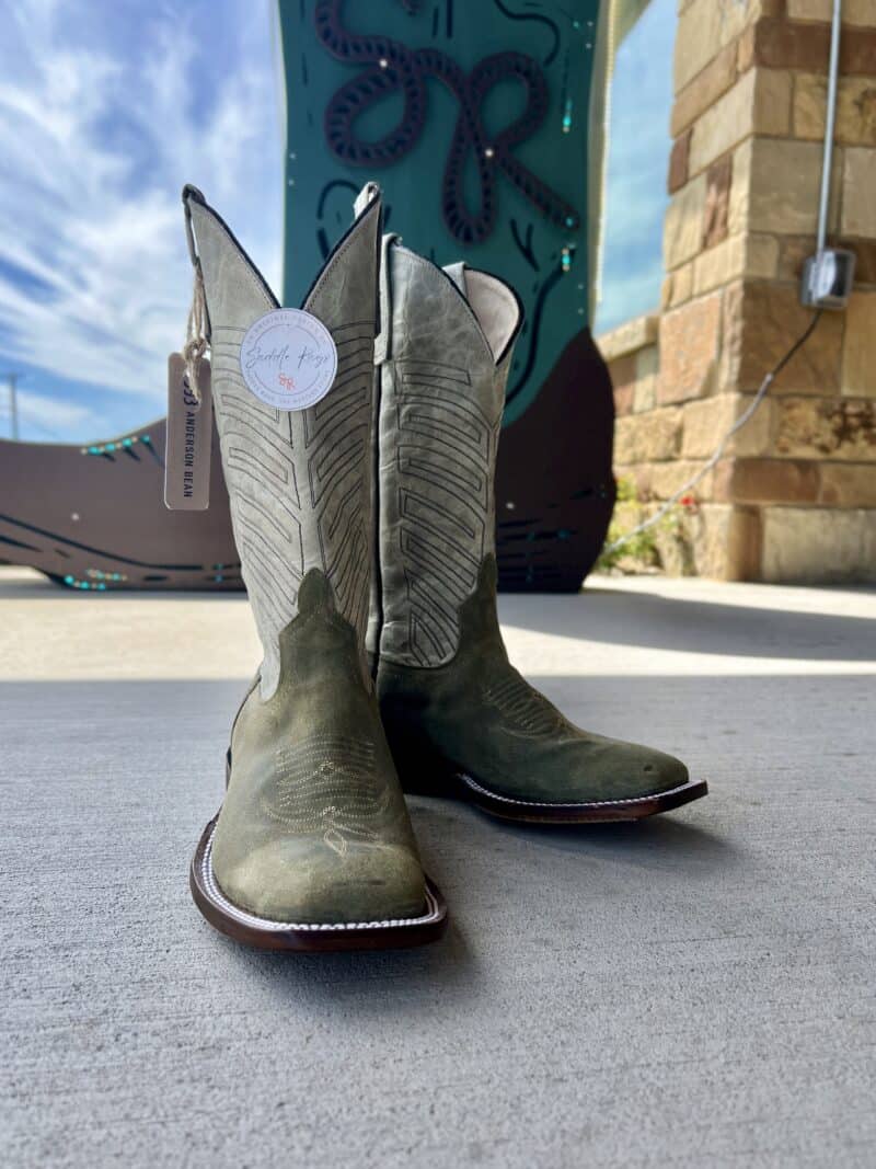 Anderson Bean Sage Waxy Kudu Boot - Saddle Rags