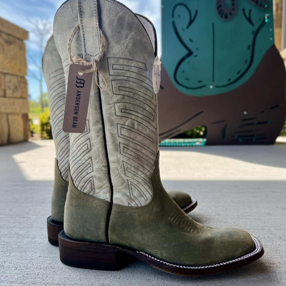 Anderson Bean Sage Waxy Kudu Boot - Saddle Rags