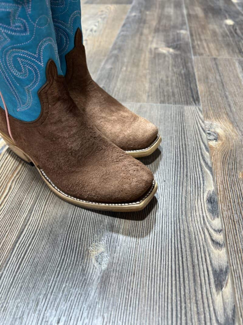 Macie Bean Top Hand Kango Tobac Reverse Smooth Ostrich Boot - Saddle Rags