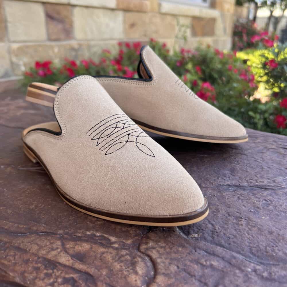 Agave Sky Adaire Toe Bug Mule - Sand - Saddle Rags