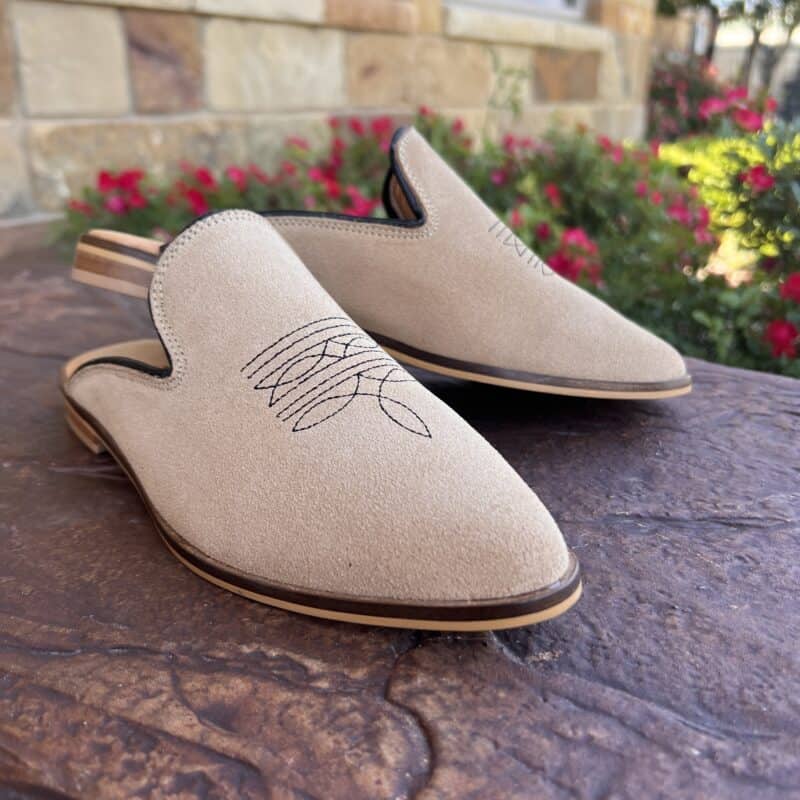 Agave Sky Adaire Toe Bug Mule - Sand - Saddle Rags
