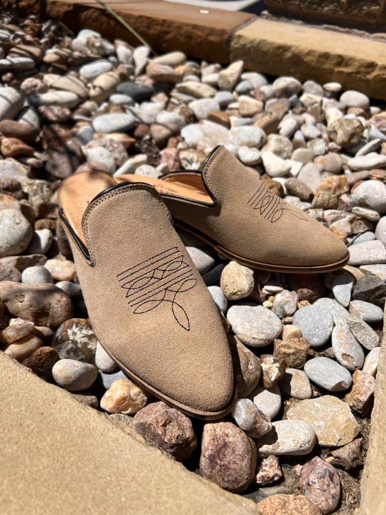 Agave Sky Adaire Toe Bug Mule - Sand - Saddle Rags