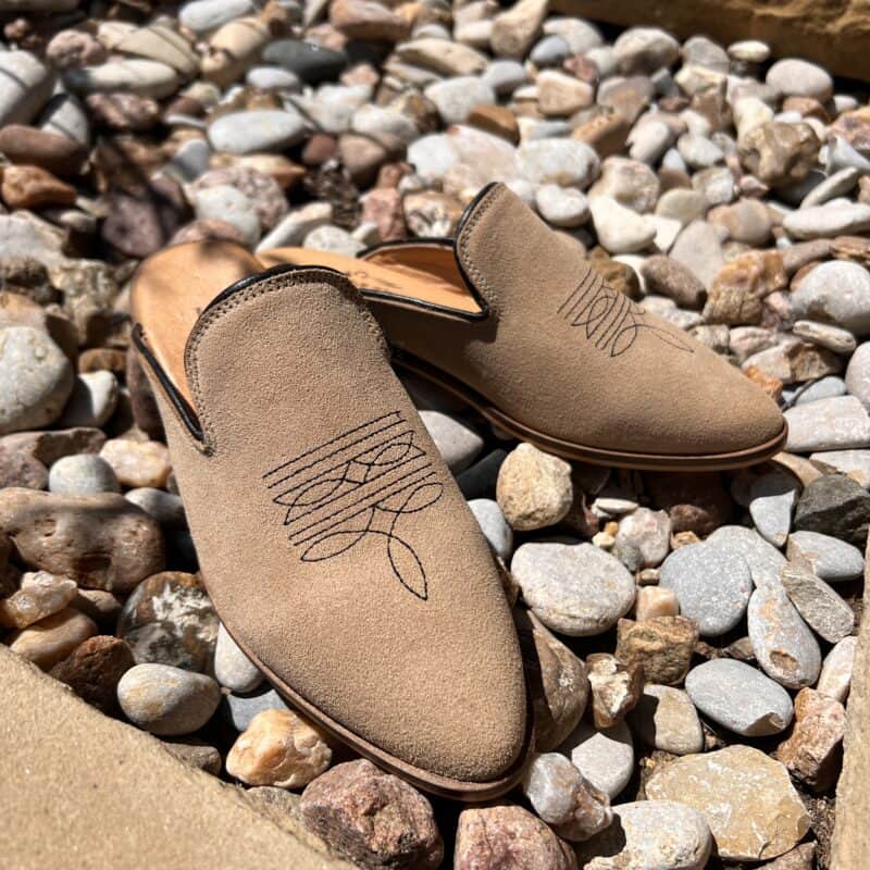 Agave Sky Adaire Toe Bug Mule - Sand - Saddle Rags