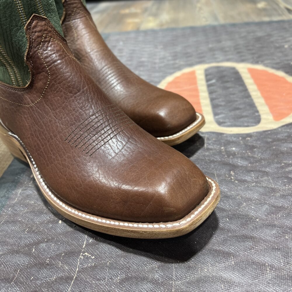 Olathe Men's Milk Chocolate Bison Boot - Saddle Rags