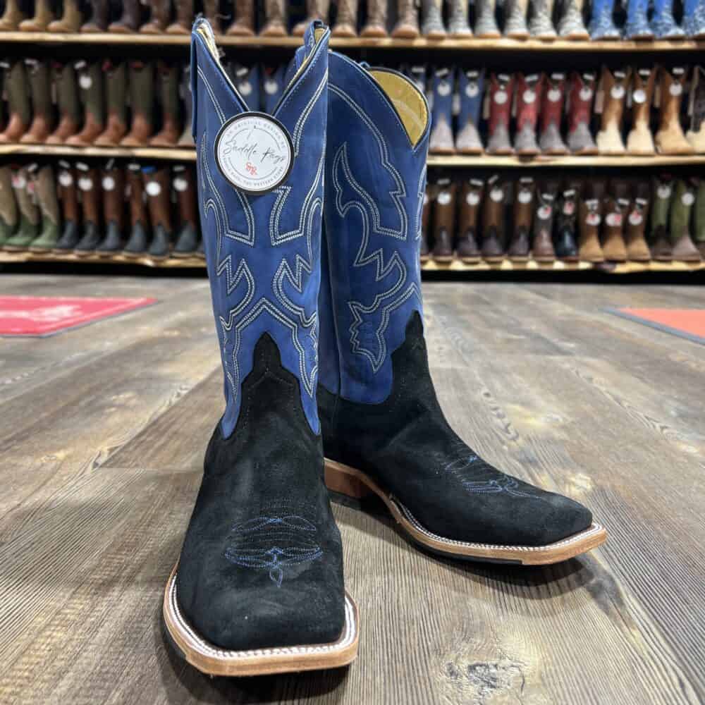 Anderson Bean Men's Black Ranch Rough Out Boot - Saddle Rags