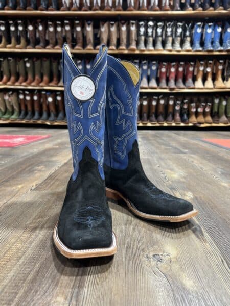 Anderson Bean Men's Black Ranch Rough Out Boot - Saddle Rags