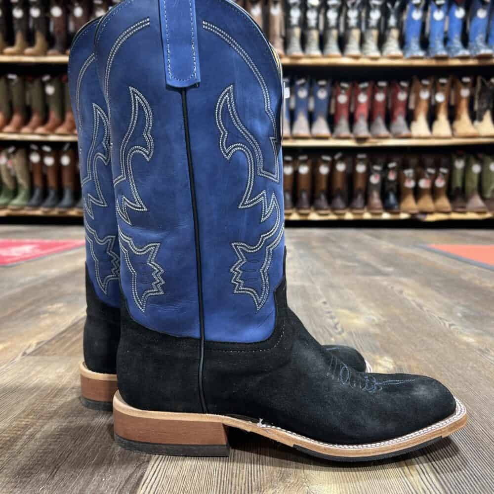 Anderson Bean Men's Black Ranch Rough Out Boot - Saddle Rags