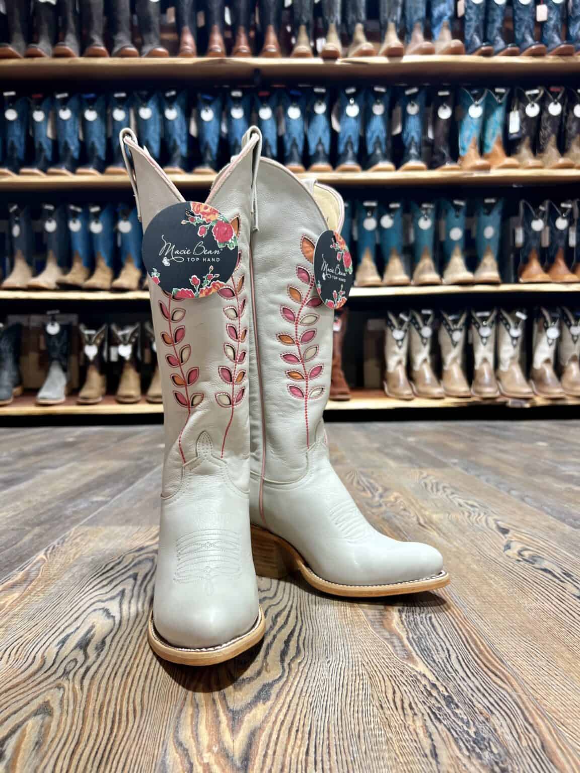 Macie Bean Top Hand Hotshot Inlay Boot - Saddle Rags