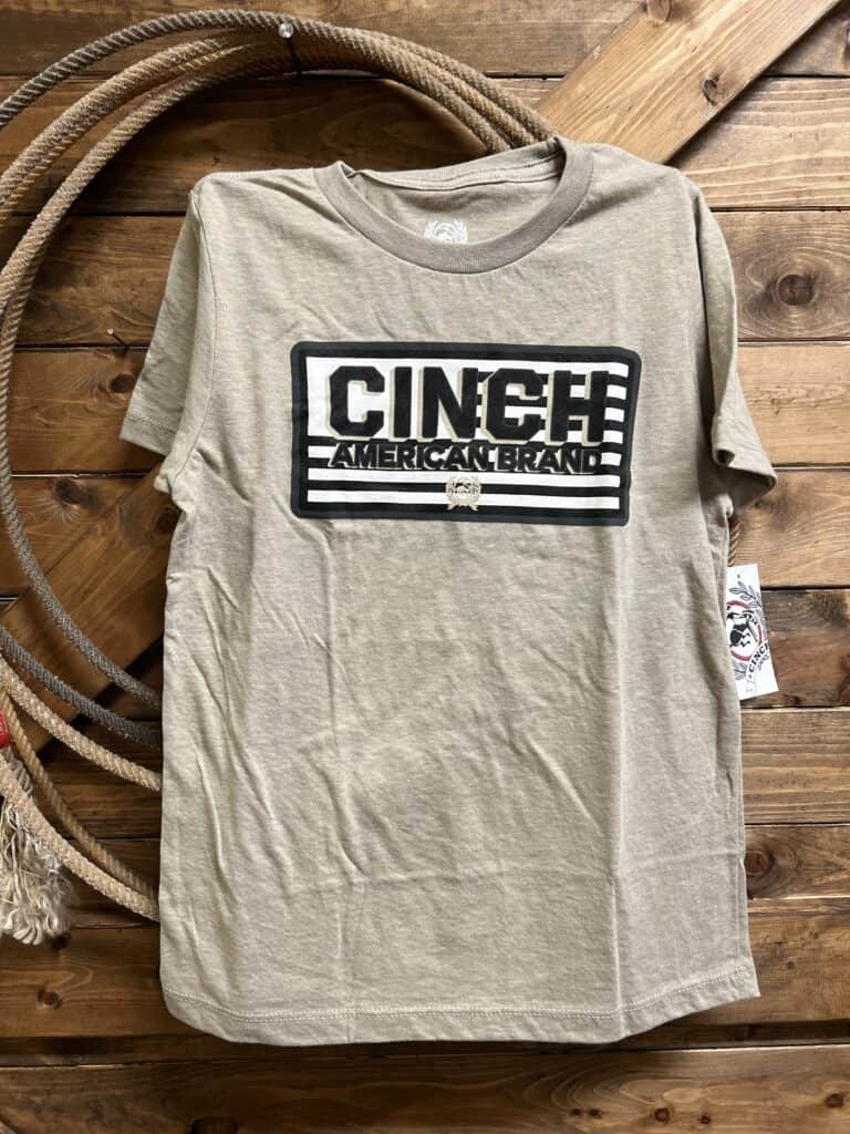 Cinch Boy's American Brand Tee - Saddle Rags