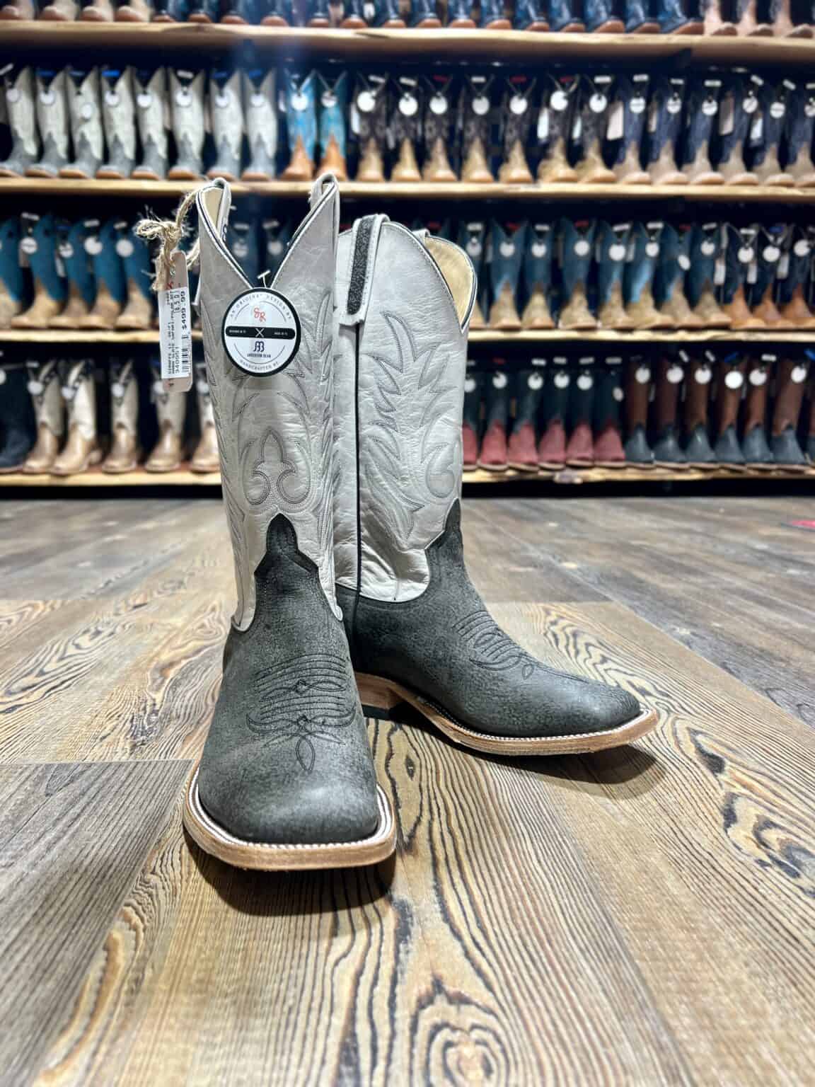 Anderson Bean Men's Grey Safari Giraffe Boot - Saddle Rags