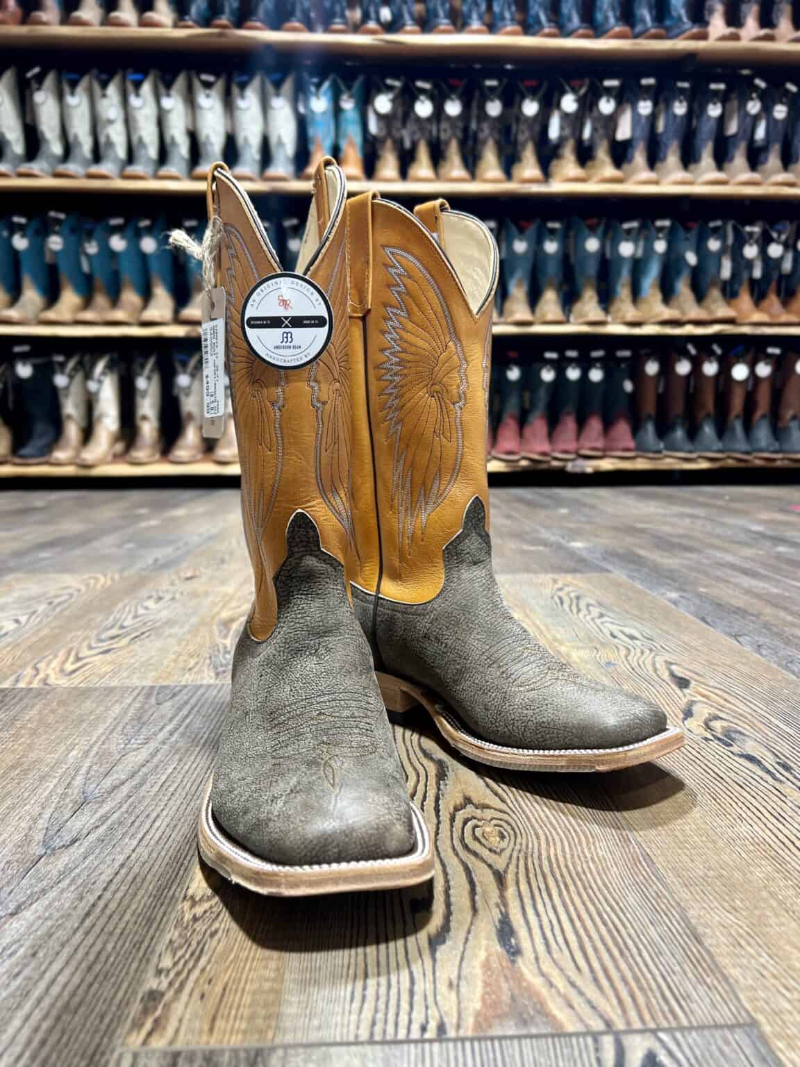 Anderson Bean Men's Rust Safari Giraffe Boot - Saddle Rags