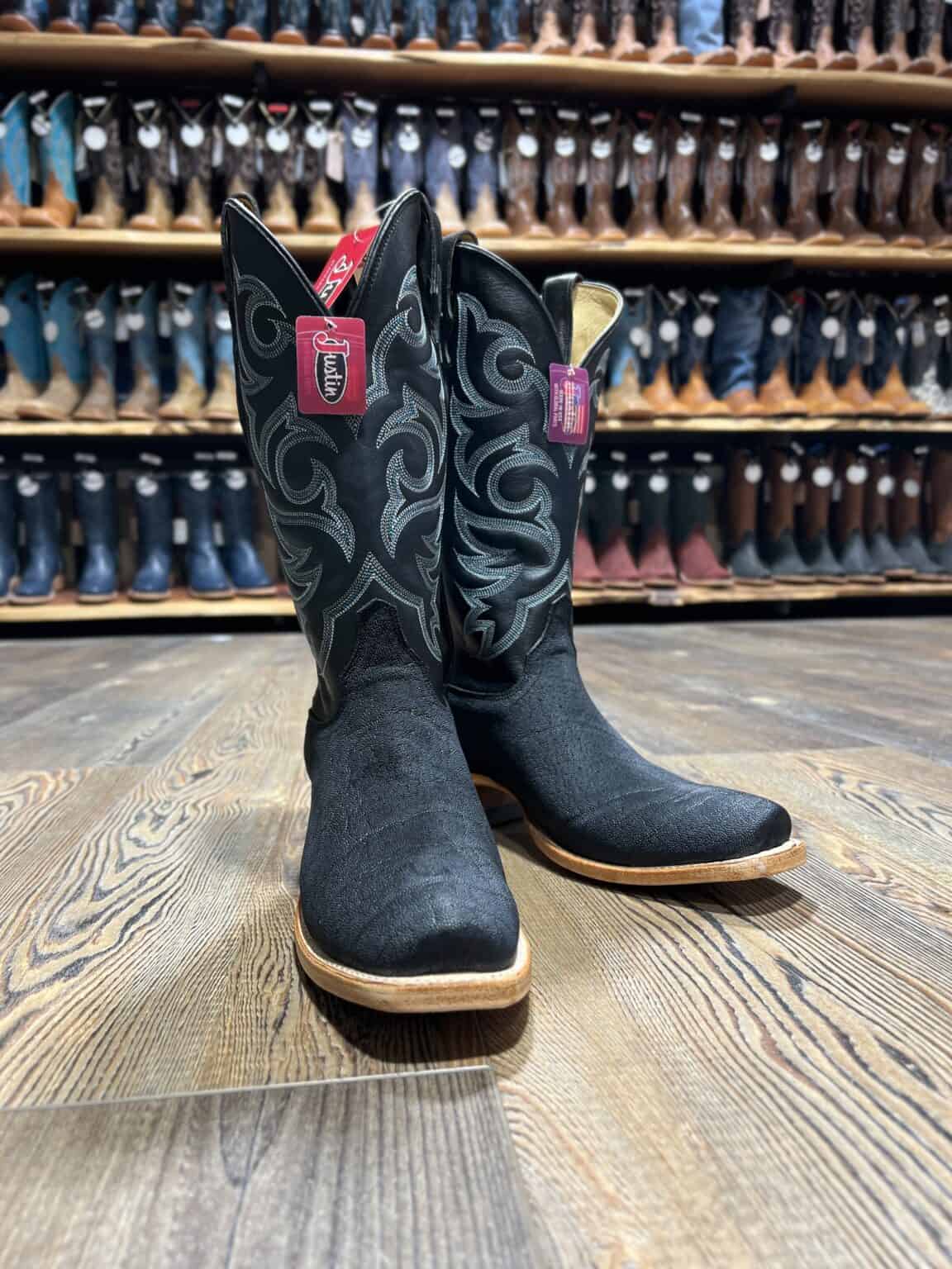 Justin USA Made Blue Elephant Boot - Saddle Rags