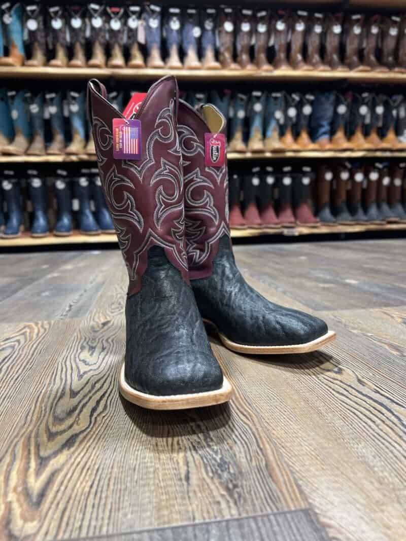 Justin USA Made Black Elephant Boot - Saddle Rags