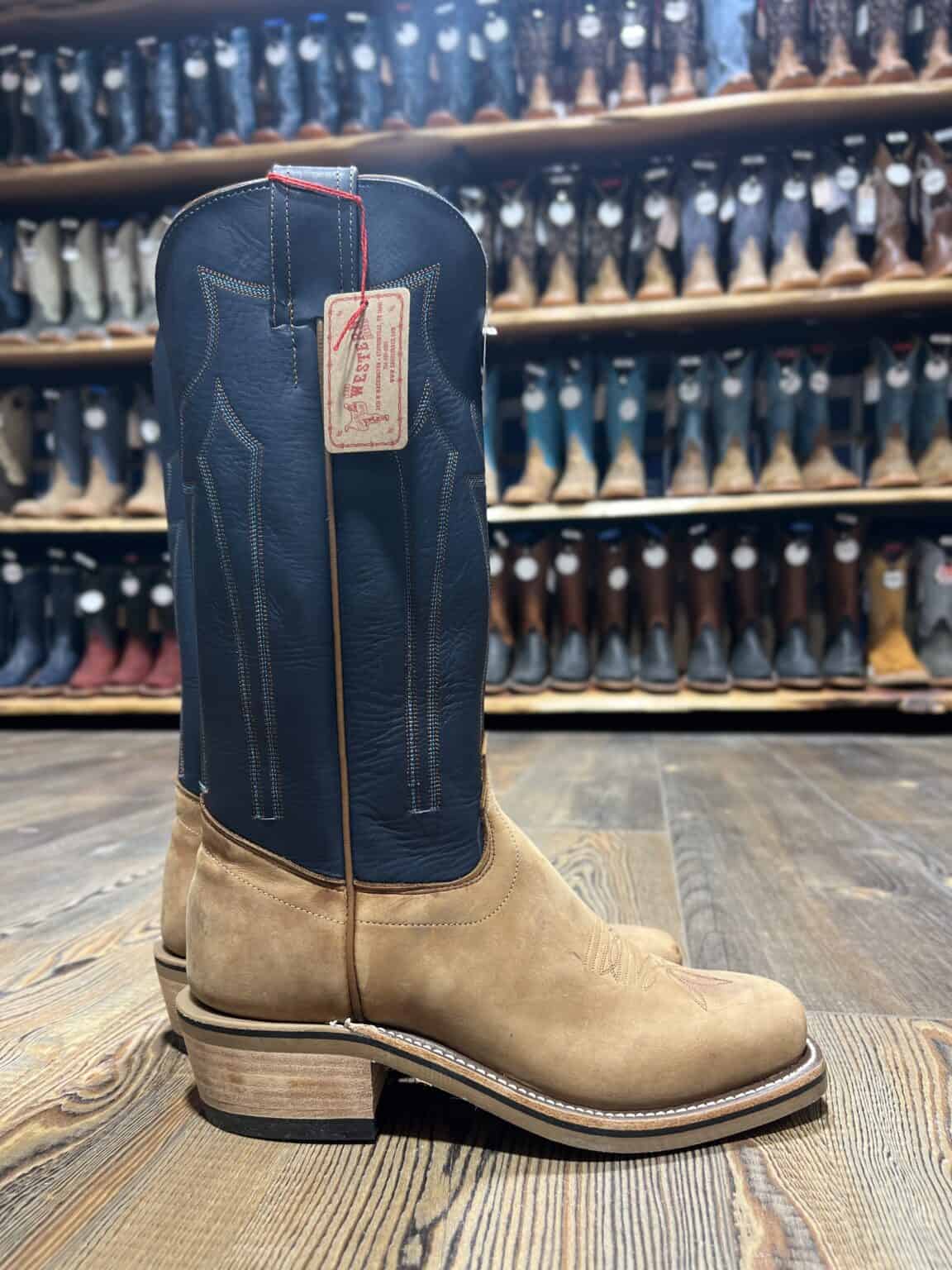 Olathe Men's Cherokee Aged Bark Boots - Saddle Rags