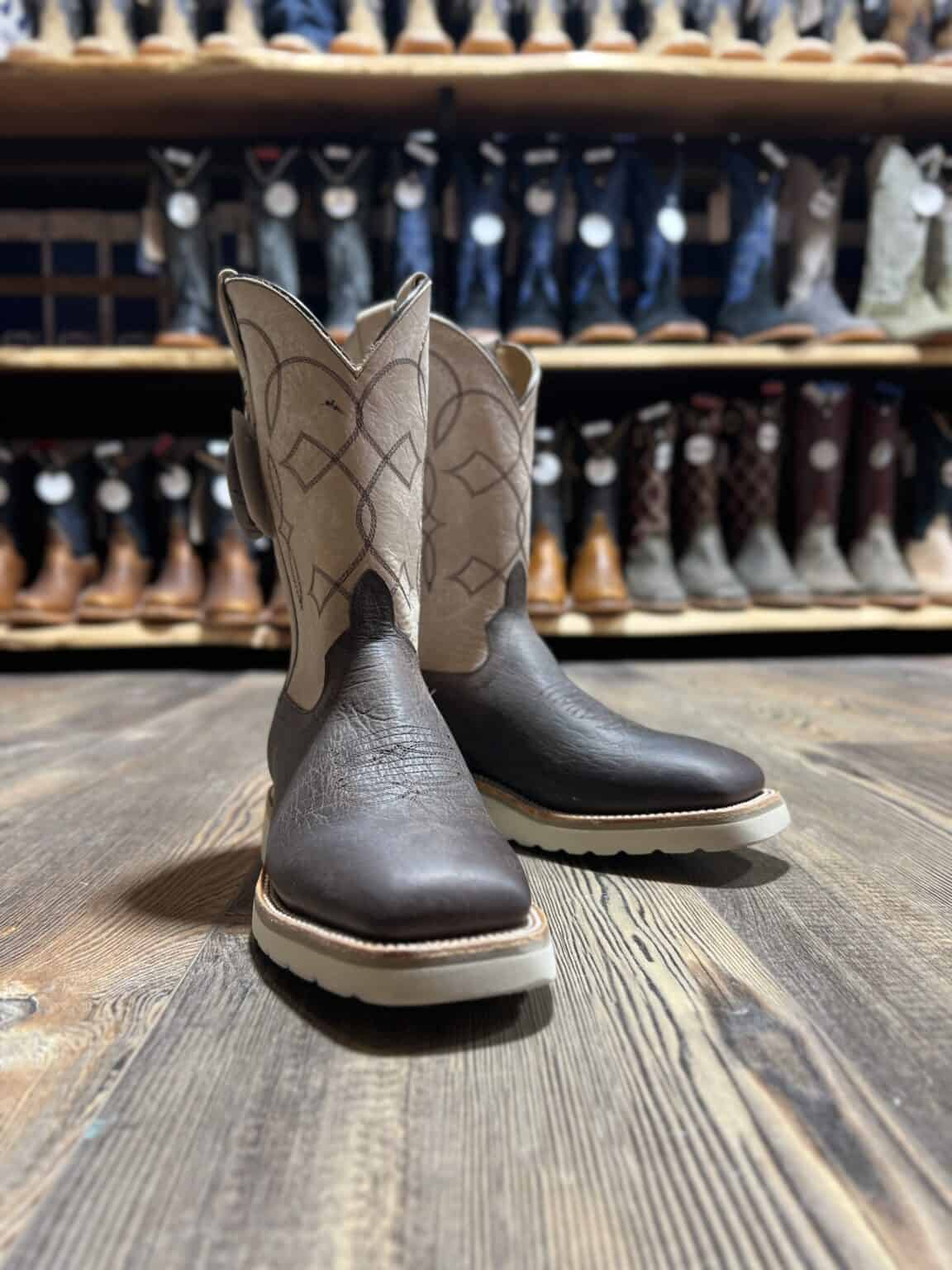 Horse Power Distressed Chocolate Swedge Boot - Saddle Rags