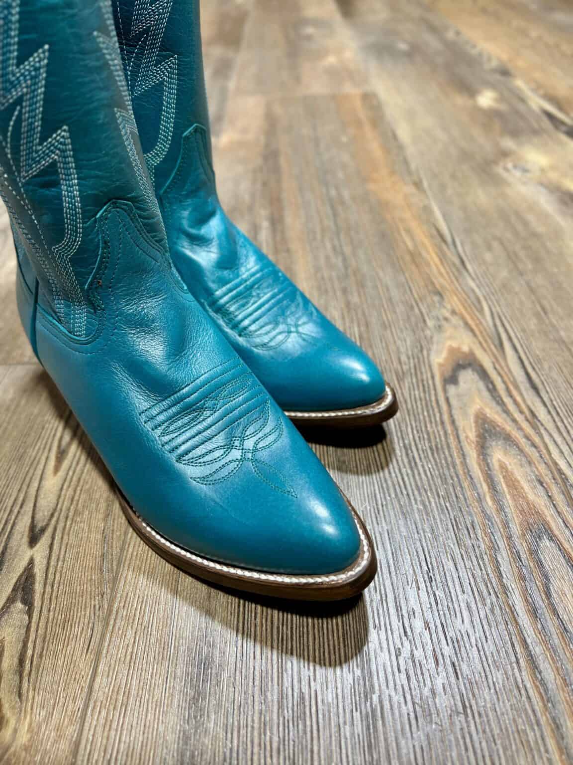 Macie Bean Two Steppin' In Turquoise Boot - Saddle Rags