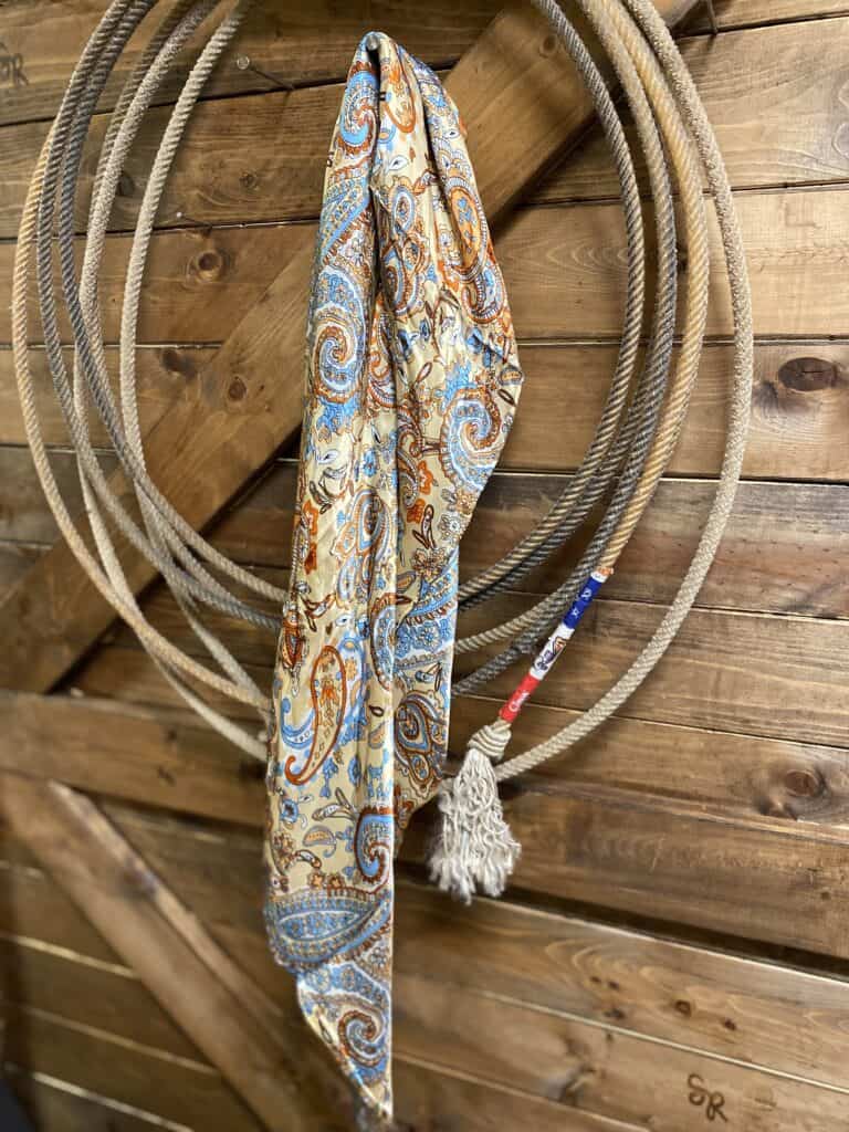 Light Paisley Wild Rag - Saddle Rags