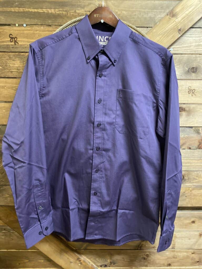 Mens Cinch Modern Fit L/S Solid - Saddle Rags