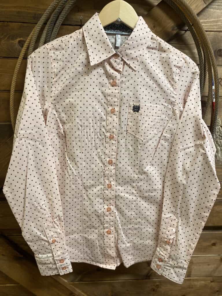 Womens Cinch L/S Classic Button Up Pink - Saddle Rags