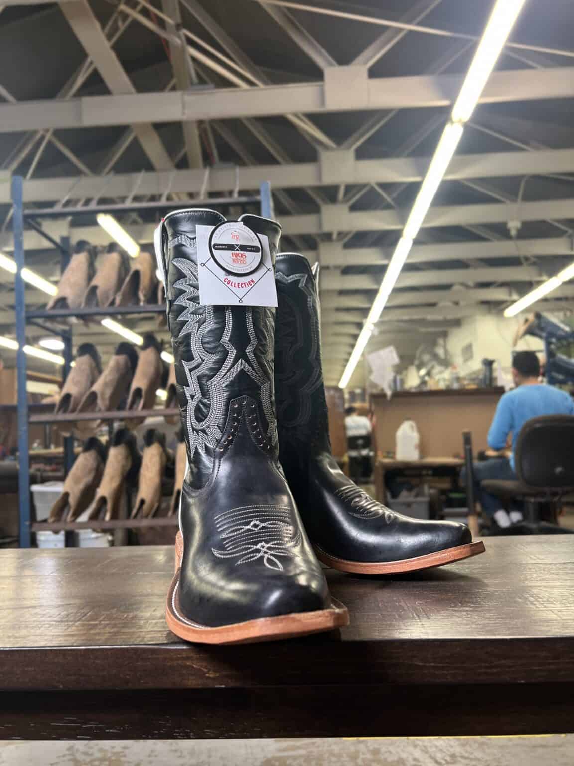 Rios of Mercedes Black Shell Cordovan Boot - Saddle Rags