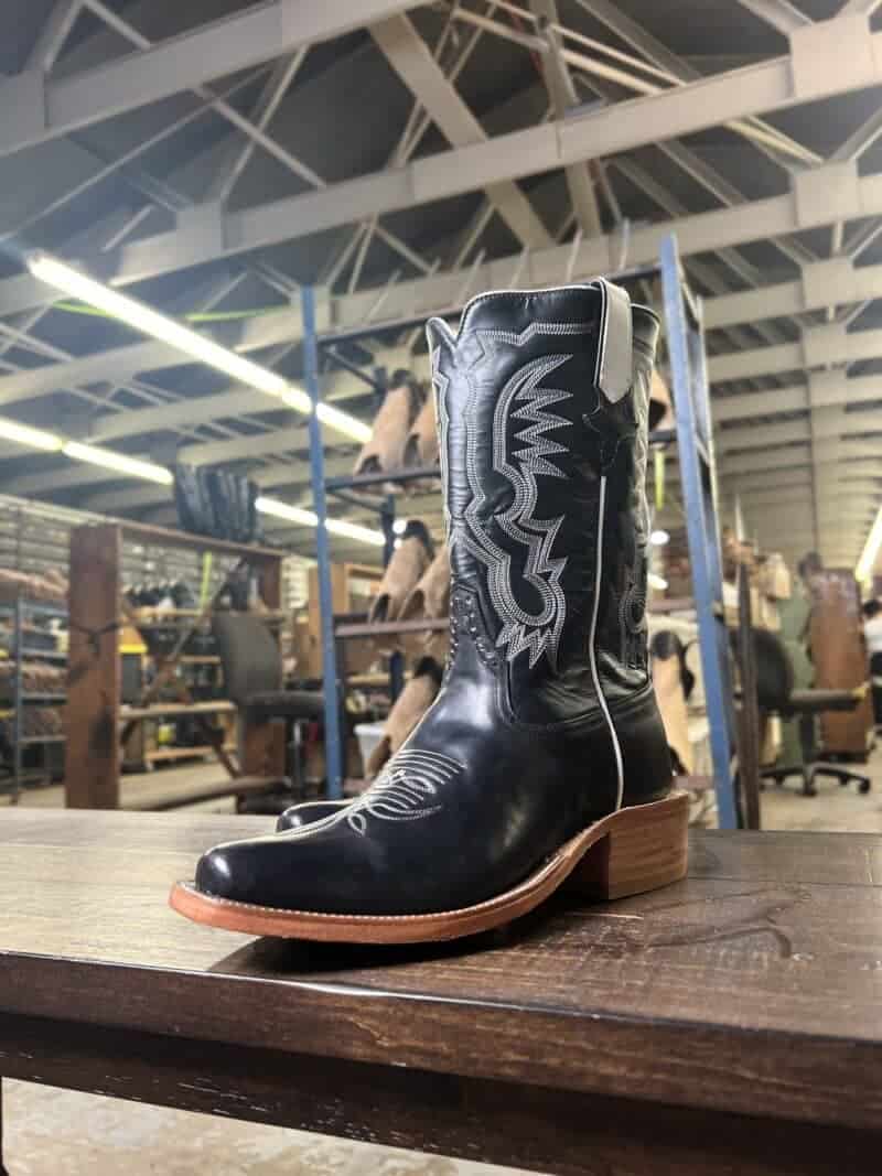 Rios of Mercedes Black Shell Cordovan Boot - Saddle Rags