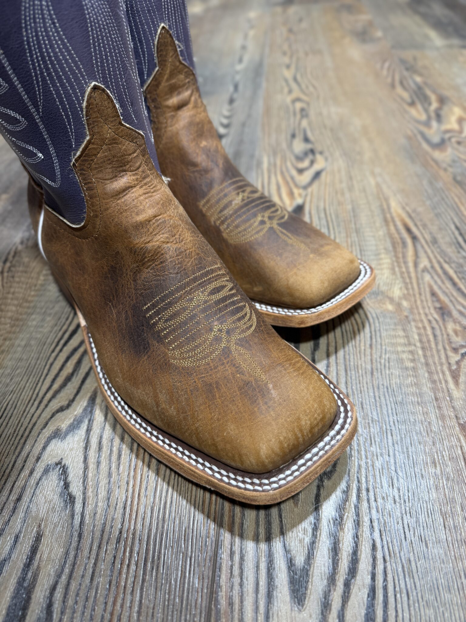 Anderson Bean Men's Distressed American Bison Boot - Saddle Rags