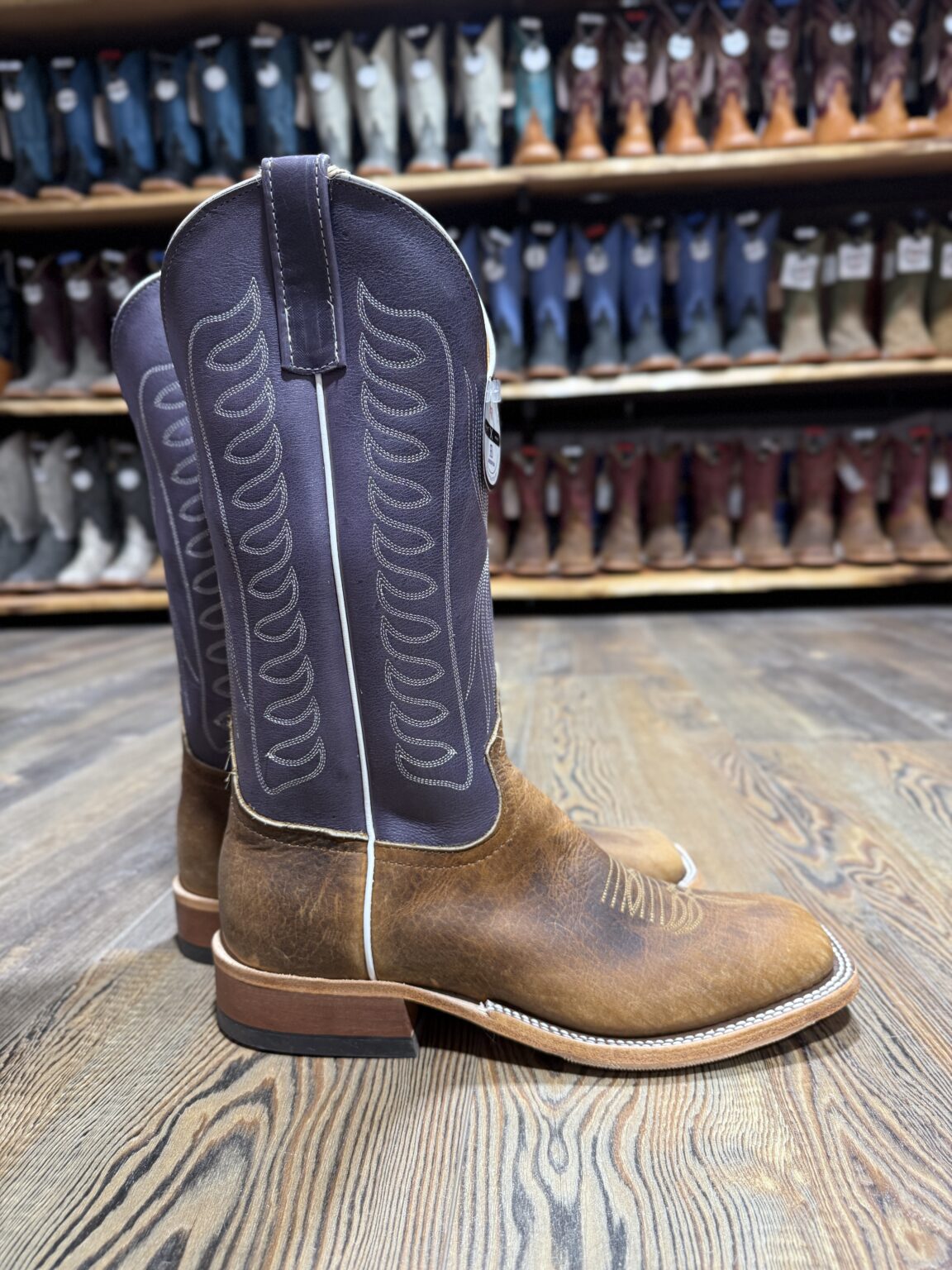 Anderson Bean Men's Distressed American Bison Boot - Saddle Rags