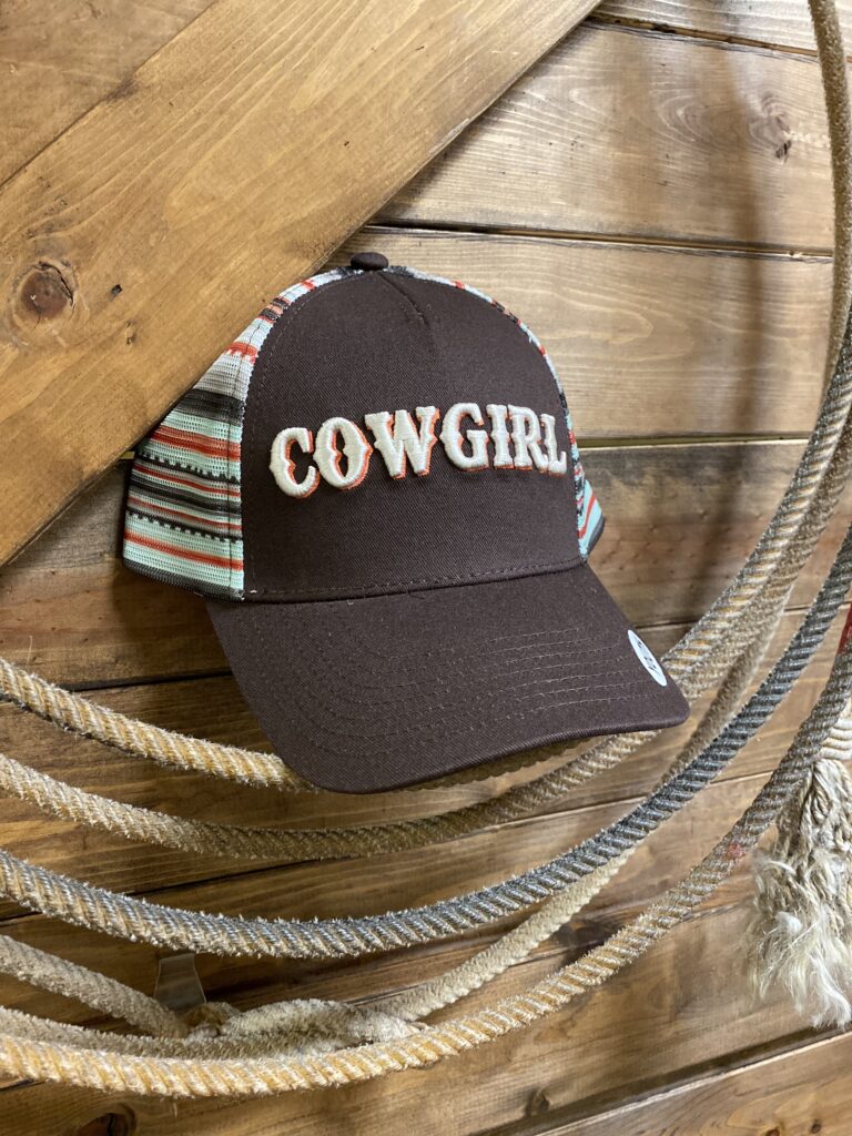 Girls Cruel Girls Cowgirl Baseball Cap Brown/Serape - Saddle Rags