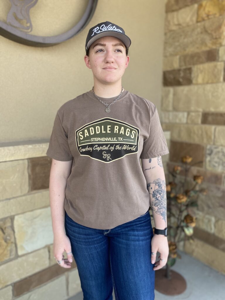 Saddle Rags Cowboy Capital Logo Tee - Saddle Rags