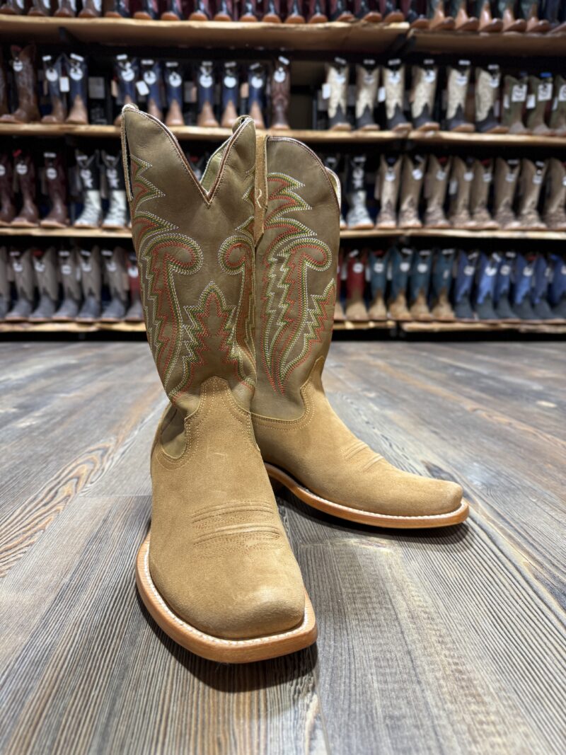 R. Watson Men's Tan Rough-Out Boot - Saddle Rags