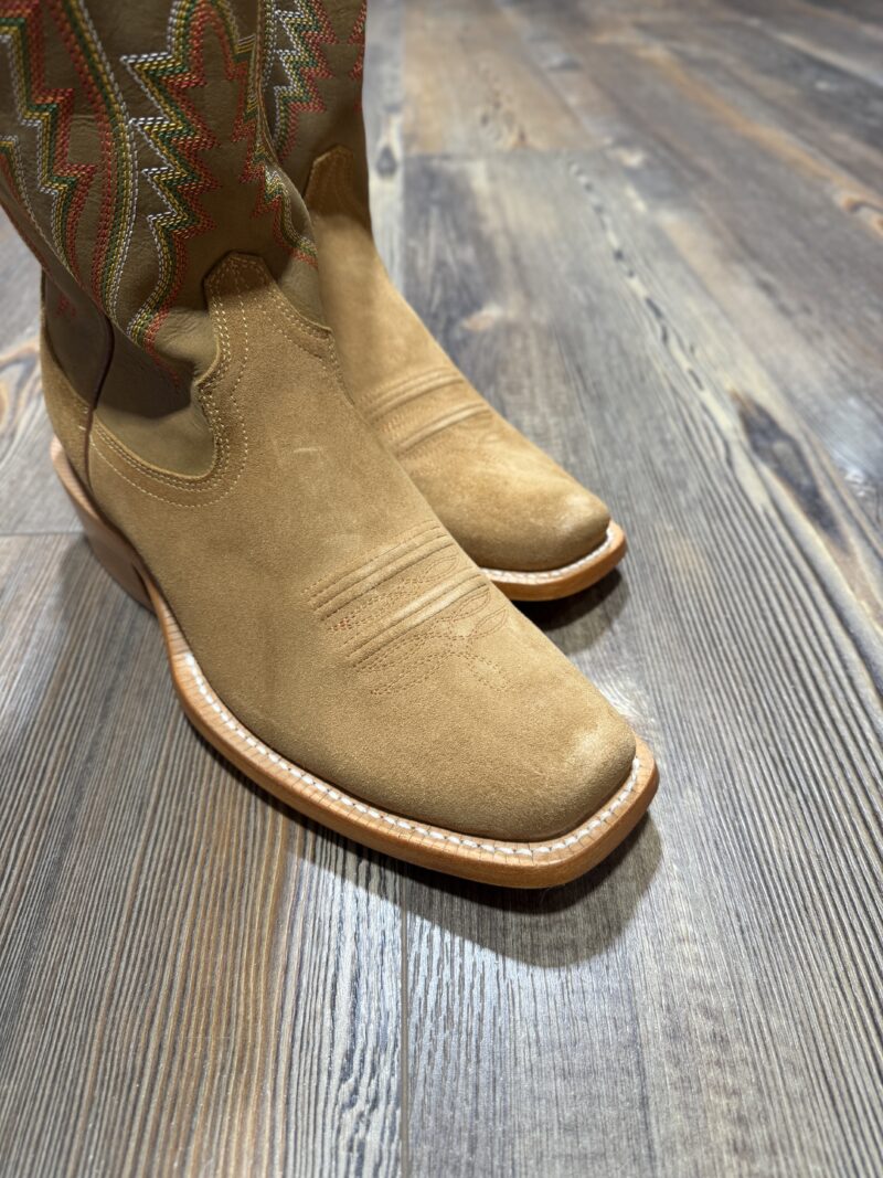 R. Watson Men's Tan Rough-Out Boot - Saddle Rags