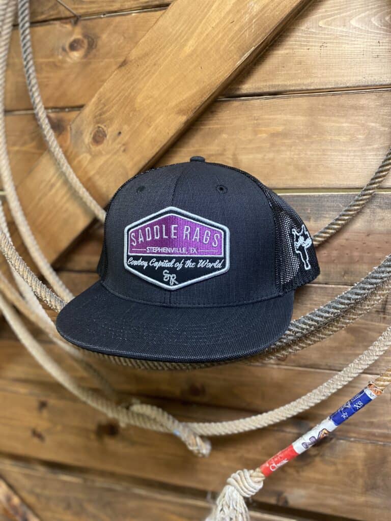 Saddle Rags Cap Cowboy Capital Patch Black - Saddle Rags