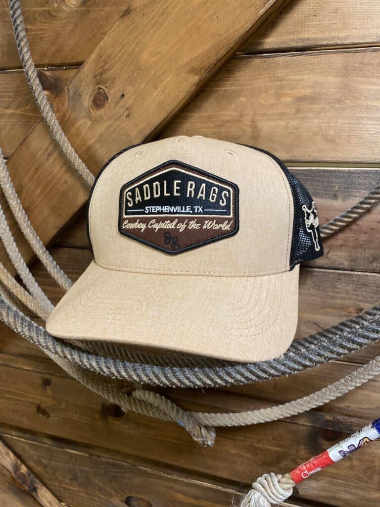 Saddle Rags Cap Tan Heather Cowboy Capital Patch - Saddle Rags
