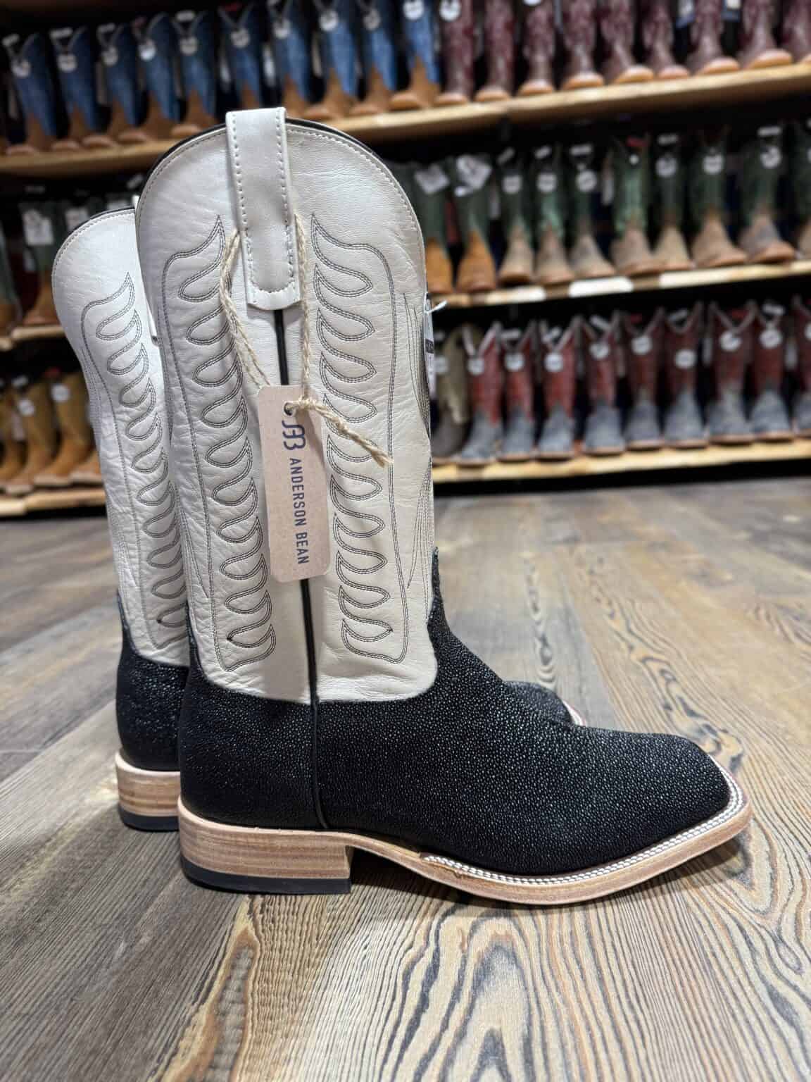 Anderson Bean Men's Black Stingray Boot - Saddle Rags