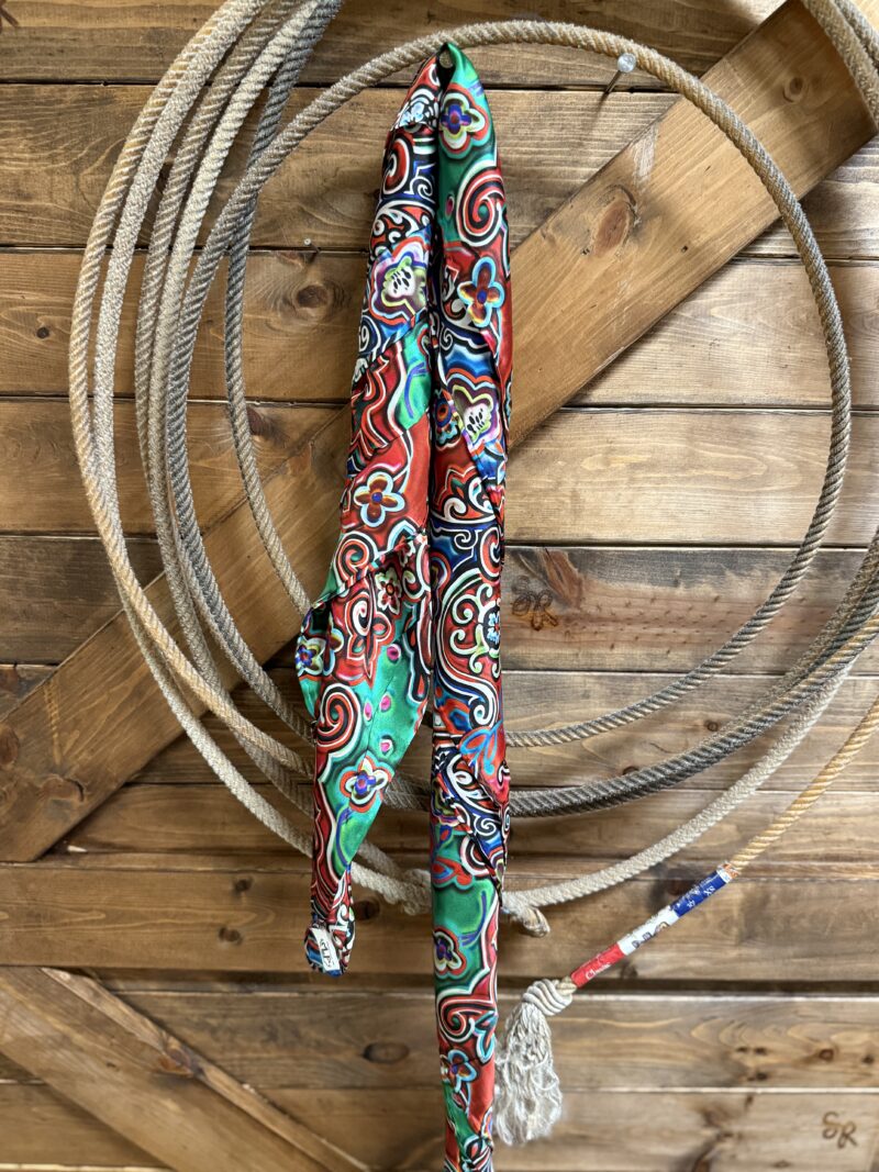 Bright Floral Wild Rag - Saddle Rags