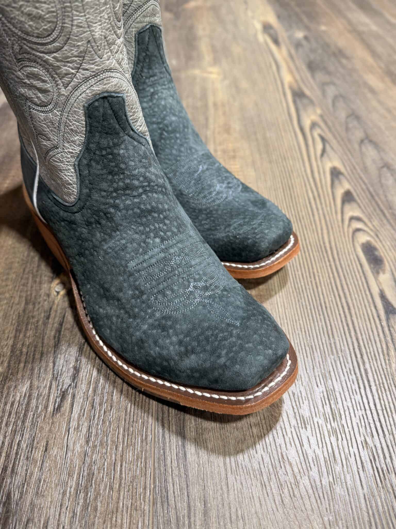 Rios of Mercedes Men's Dark Gray Carpincho Boot - Saddle Rags