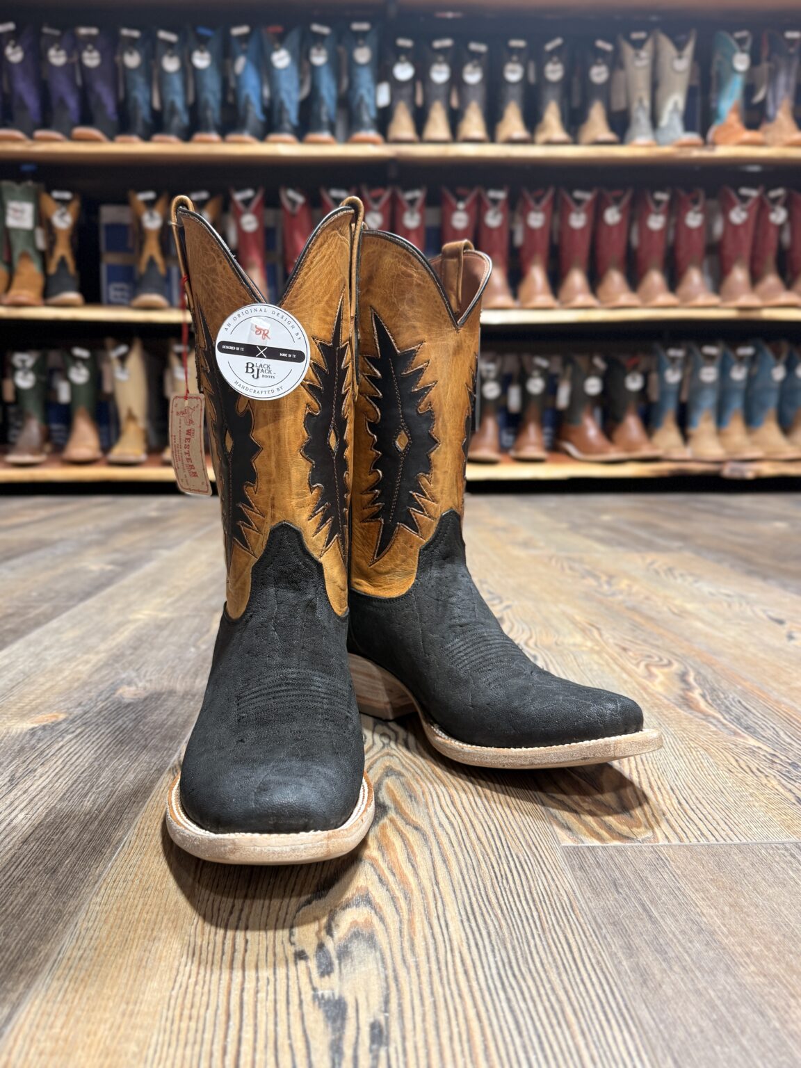 Black Jack Men's Black Suede Elephant Boot - Saddle Rags