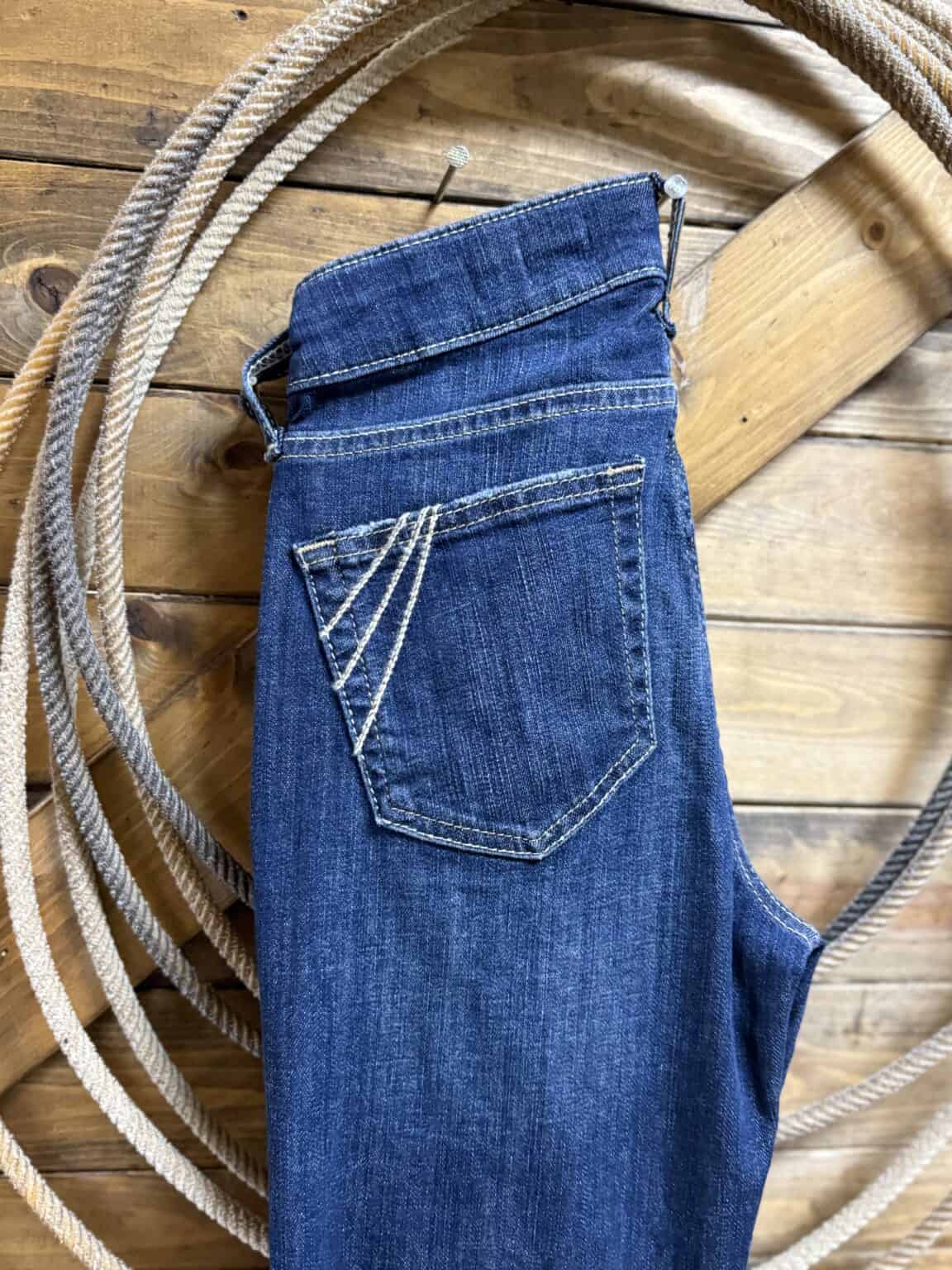 Womens Ariat High Rise Slim Trouser Vivienna - Saddle Rags
